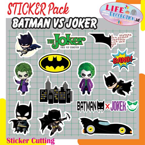 Jual STIKER BATMAN VS JOKER / STICKER PACK JOKER BATMAN - Kota ...