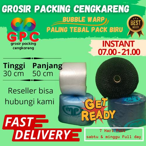 Jual Bubble Wrap Mulia Pack Biru (Paling Tebal) 30 cm x 50 M ...