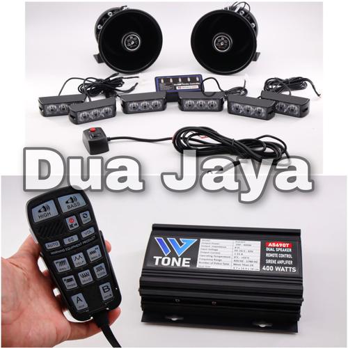 Promo PAKET TOA TS-400,AMPLI W TONE 400 WATT & STROBO 3X6 ION BLUE ...