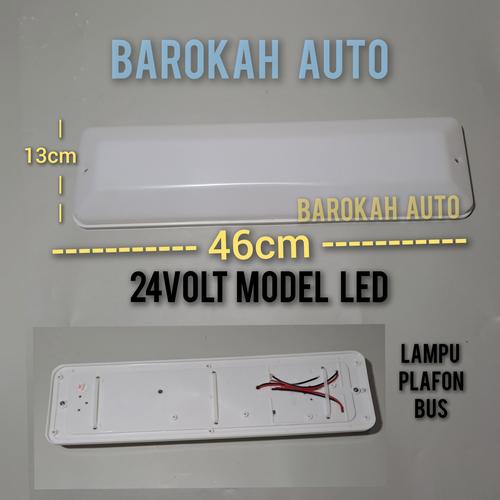 Jual lampu kabin bis/interior lampu plafon bus 24volt model lampu led ...