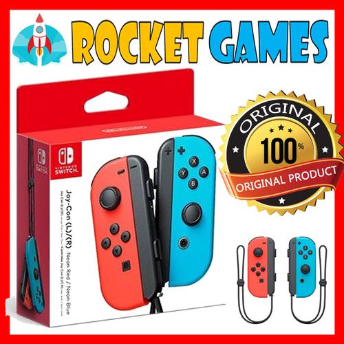 Promo Nintendo Switch Joycon Blue Neon Yellow / Joy Con Blue Neon ...