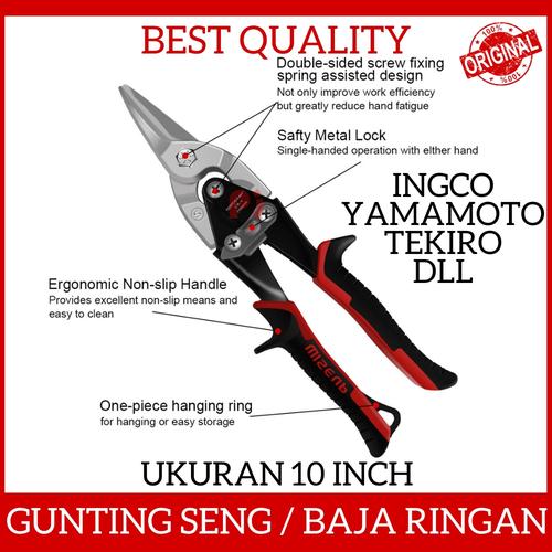 Jual Aviation Snips Tang Gunting Seng Baja Ringan Holo Lurus Ukuran 10 ...