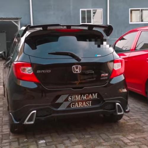 Jual Tailgate Wing Spoiler All New Honda Brio Satya RS Urbanite Carbon ...