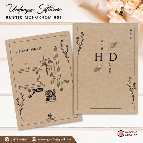 Jual Undangan Rustik Kraft Monokrom - R01, 1000 Pcs - Kab. Bogor ...