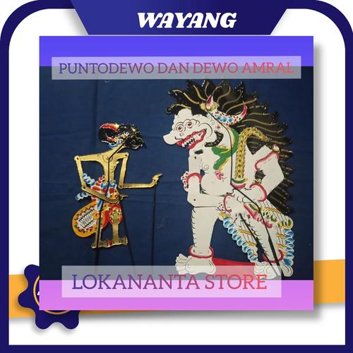 Jual TOKOH WAYANG KULIT PUNTODEWO DAN BUTO AMRAL WAYANG KULIT WAYANG ...