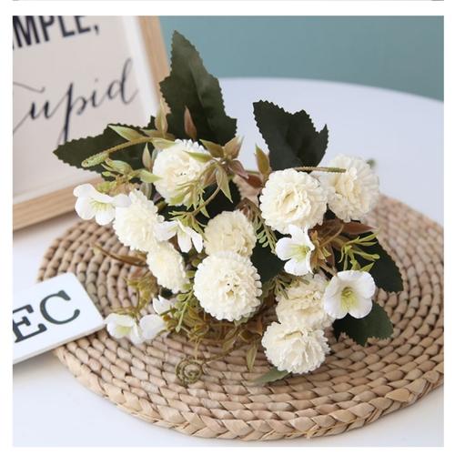 Jual Buket Bunga Rangkai Carnation Artificial Plastik - Putih - Kota ...