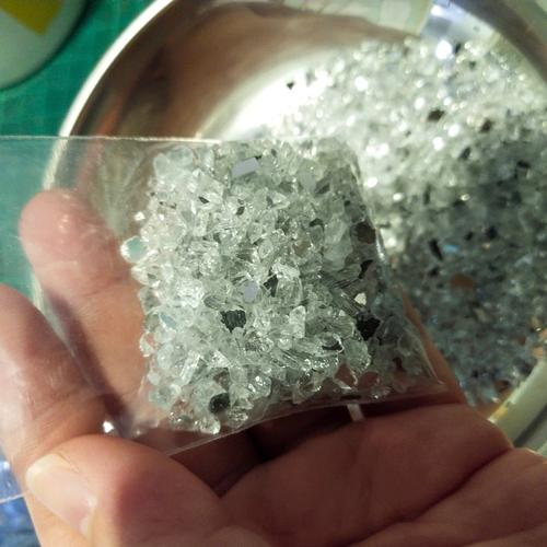 Jual Serpihan Pecahan Kaca Geode resin art - Putih - Jakarta Barat ...