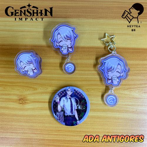 Promo NEW 2022 Genshin Impact x HeyTea Standing Acrylic Ayaka Ayato ...