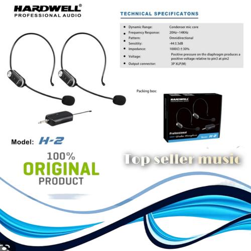 Jual MIC HARDWELL H2 BANDO 2 WIRELESS MIC HARDWELLL ORIGINAL GARANSI ...