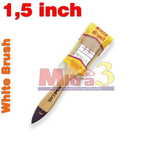 Jual Kuas Cat HOME CARE White Brush 1.5" / Kwas Bulu Putih 1 1/2 inch 1 ...