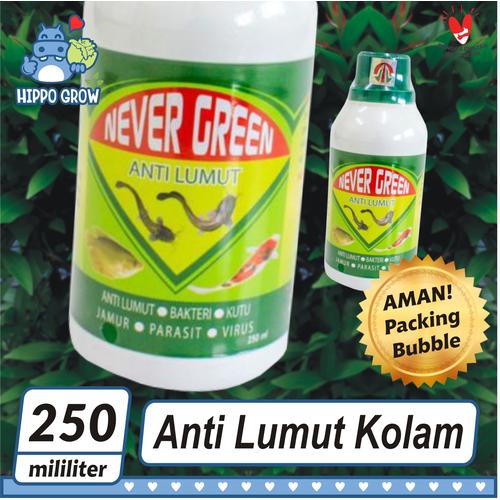 Jual Obat Anti Lumut Never Green Basmi Protozoa Air Kolam Tambak Ikan ...