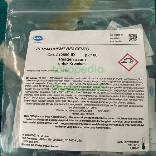 Jual Hach 212699 Acid Reagent Powder for Chromium pk/100 - Jakarta ...