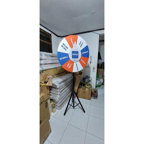 Jual Tripod Roda putar Undian / WHEEL OF FORTUNE CETAK CUSTOM TULISAN ...