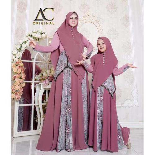 Jual Baju Alina Couple (Khusus Ibu) | Gamis Ac Original | Set Syari ...