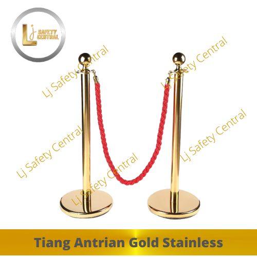 Promo Tiang Antrian Gold Hotel Queue Line Gold Stainless - Tiang Gold ...