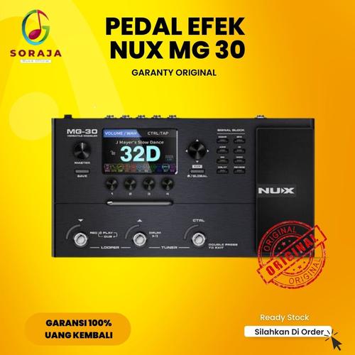 Jual Efek Gitar Nux MG 30 Original Effect Gitar Elektrik Listrik Pedal ...