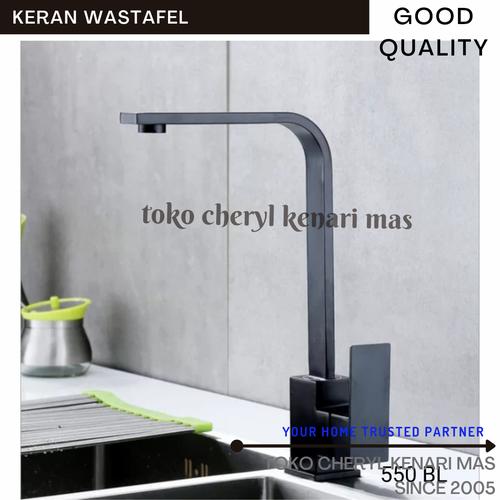 Jual KRAN PANTRY DAPUR CUCI PIRING TANAM MEJA MIXER HITAM BLACK 550 ...