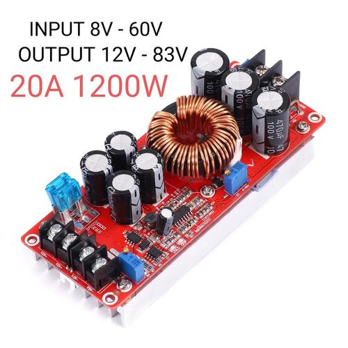 Jual Step up 20A 1200W boost buck converter dc adjust voltage regulator ...