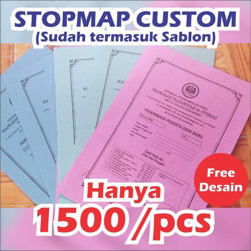 Jual CETAK STOPMAP DESAIN CUSTOM (Termasuk sablon) - HVO Biasa - Kota ...