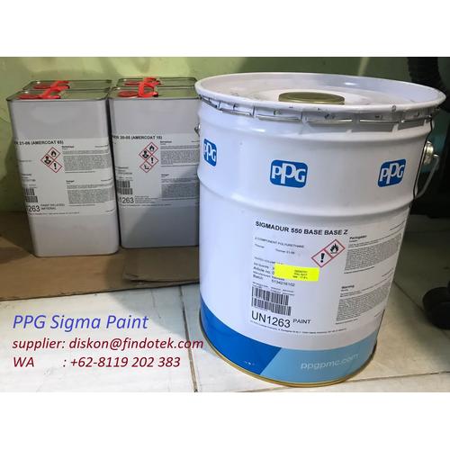 Jual SigmaDur 550 black top coat, PPG Sigma acrylic polyurethane 20L ...