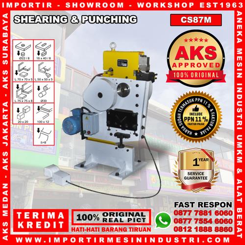 Jual Mesin Kombinasi Potong Besi Punching Shearing Machine Type CS87M ...