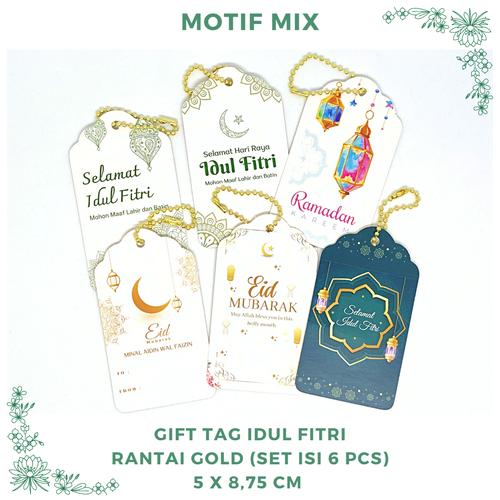 Promo Set Gift Tag / Hang Tag Hampers Parcel Lebaran Idul Fitri 5 x 8 ...