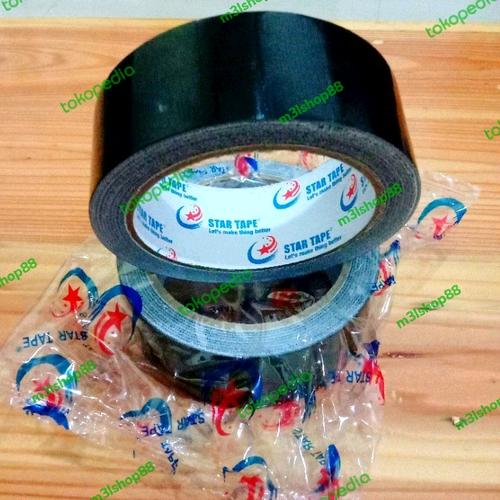 Jual Lakban hitam cloth tape 36 mm x 12 mtr star tape -1 pcs - Kab ...