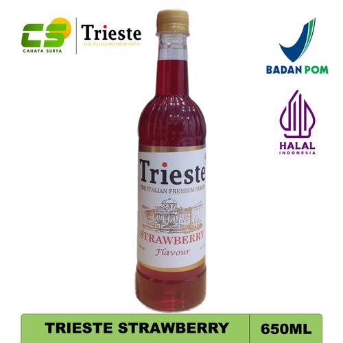 Jual Trieste Syrup Strawberry - Sirup Rasa Strawberry - 650 ml ...
