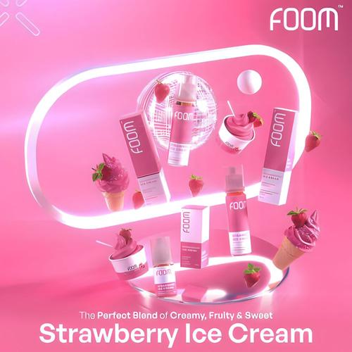 Jual LIQUID FOOM STRAWBERRY ICE CREAM FREEBASE LIQUID 30ML ORIGINAL ...