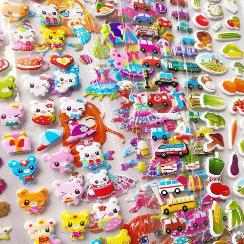 Jual Stiker Timbul 3D Panjang Sticker Puffy Reward Penghargaan Karakter ...