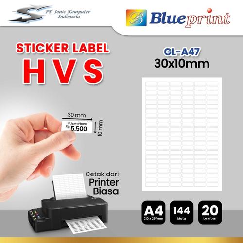 Jual Label Sticker Self Adhesive Label Harga Nama Undangan Blueprint ...