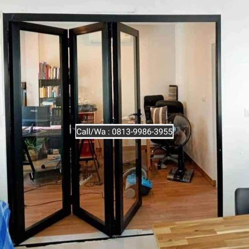 Jual Pintu Aluminium model Pintu Lipat || Daun Pintu Aluminium Lipat ...