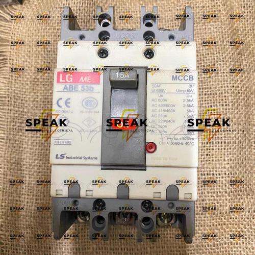 Jual MCCB LS ABE 53B 15 AMPERE 3 PHASE ORIGINAL - Jakarta Pusat - SPEAK ELECTRICAL | Tokopedia