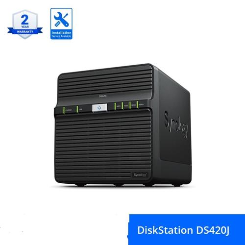 Jual Synology DS420J 4-Bay DiskStation NAS Server External Storage DS ...