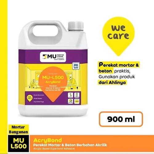 Jual Mortar Utama MU-L500 Acrybond Perekat Mortar & Beton 900 ml - Kota ...