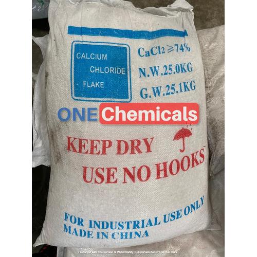 Jual Calcium Chloride Flake 74% / CaCl2 / Kalsium Klorida 25KG - Kota ...