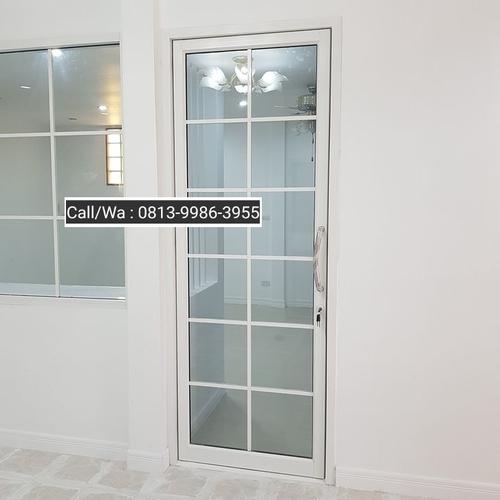 Jual Pintu Kaca Aluminium Model Swing Casement Motif Ornamen || Daun ...