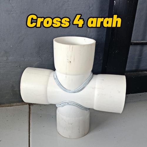 Jual sambungan pvc cross 4" inchi 4 way 4 arah - Kab. Subang - WB ...