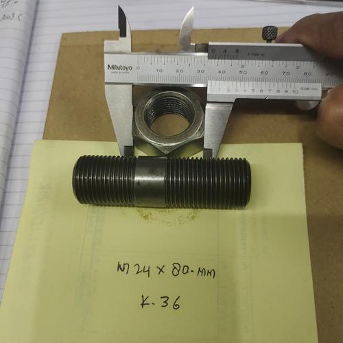Jual BAUT RODA FORKLIFT TCM 15 TON M.24X80MM K.36 (BOLT + NUT 1PC ...