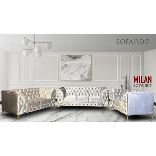 Jual Sofa Set - MILAN ( sofa kancing mewah besar premium empuk ...