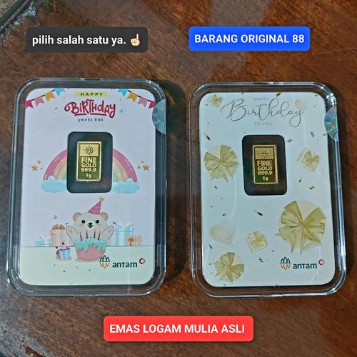 Jual KADO HADIAH ULANG TAHUN 1 GRAM BALON UCAPAN HAPPY BIRTHDAY EMAS ANTAM - Jakarta Selatan ...