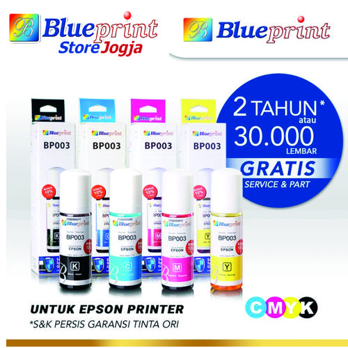 Jual Tinta Epson Blueprint 003 Refill For Printer Epson 72 ML 4 Warna ...
