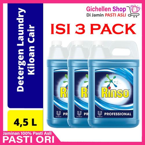 Jual Rinso cair matic profesional 4.5L bukaan atas dan bawah - 1 Pack x ...