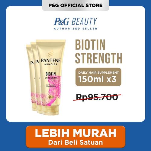 Promo Pantene Kondisioner Miracles Biotin Perawatan Rambut Rontok 150ml ...