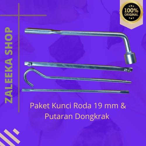 Promo Paket Kunci Roda 19 MM & Handle Dongkrak Metema Original - kunci ...