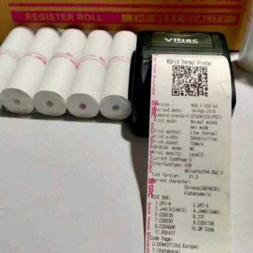 Promo Kertas kasir thermal logo SRC 58/57x40mm paket 1 Dus isi 100 pcs ...