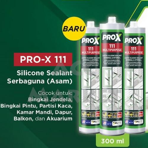 Jual Lem Sealant Silicone Kaca Pro-X 111 Silen Tabung - Putih - Kab ...