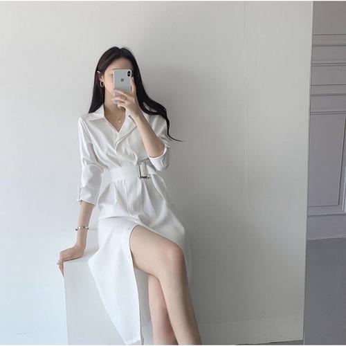 Jual Siena Dress Korean Formal Sopan Rapi Kerah Kerja Kantor Blazer ...