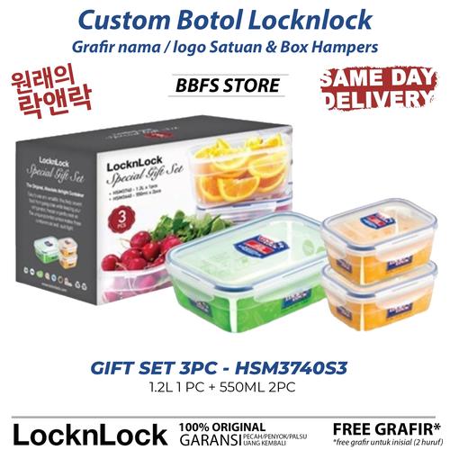 Jual lock n lock gift set 6p food container botol spoon fork - SET 3P ...