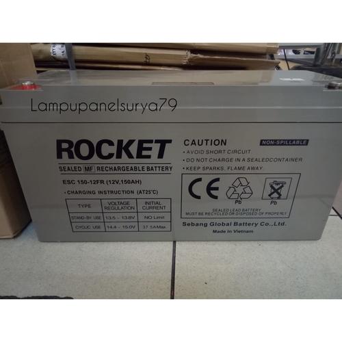Jual NEW Baterai Battery Aki EnerRocket ESC 150-12FR 12V 150AH 150 ah ...